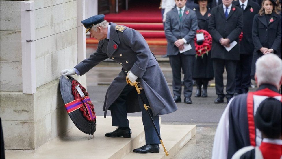 Remembrance Sunday: King Charles leads commemorations at Cenotaph in ...