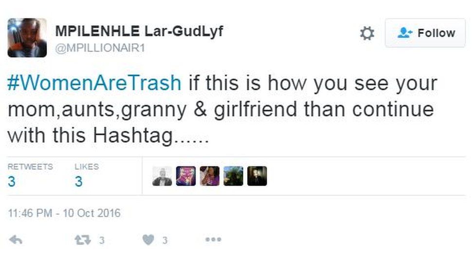 Why 'Women Are Trash' trended on a day celebrating girls - BBC News