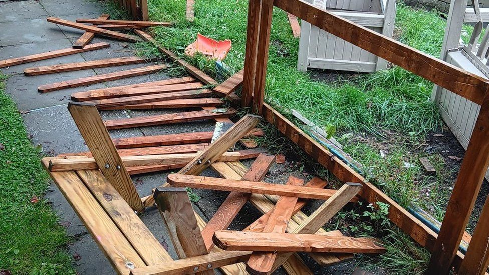 Vandals destroy Wallasey school's 'little haven' playground - BBC News