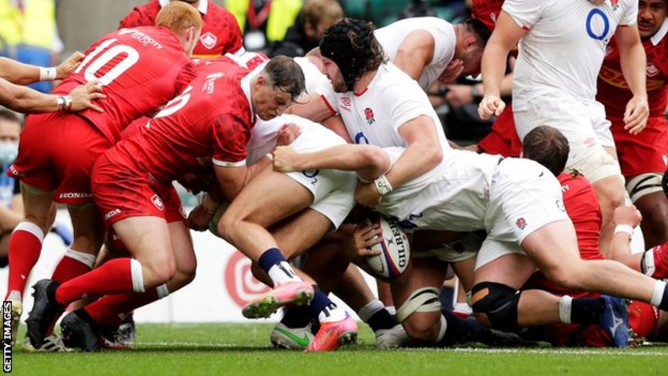 England 70-14 Canada: Adam Radwan and Jamie Blamire score hat-tricks in ...