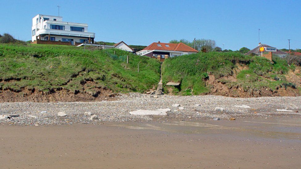 Flat Cliffs coastal erosion £500K plans 'will save community' - BBC News