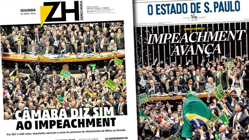 Brazil media reaction to impeachment vote highlights political divide ...