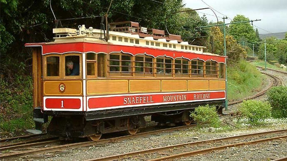 Isle of Man Snaefell Mountain Railway tram crashes after derailing ...