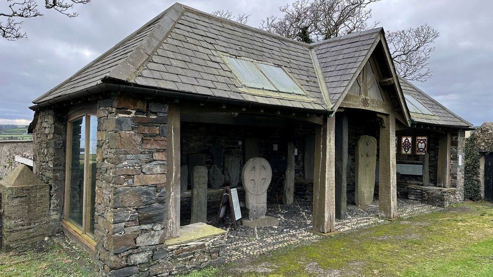 Building proposed to preserve Manx stone crosses outlined - BBC News