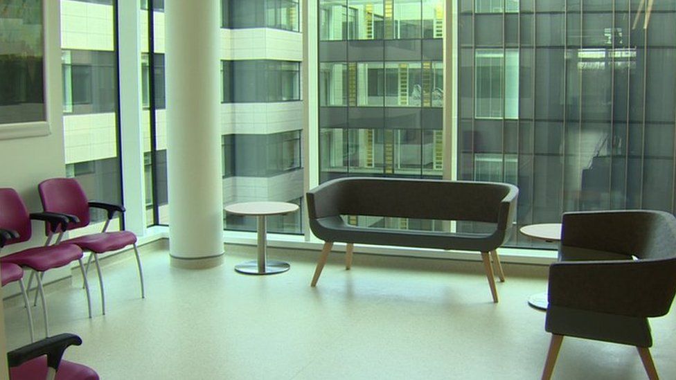 New Ulster Hospital inpatient ward block opens its doors - BBC News