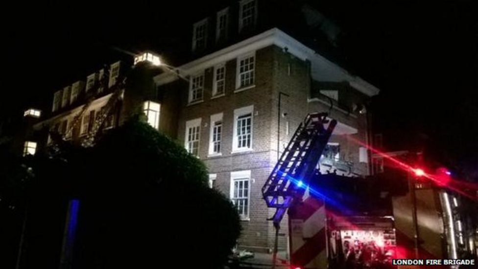 Three London flat fires force 100 people out of homes - BBC News