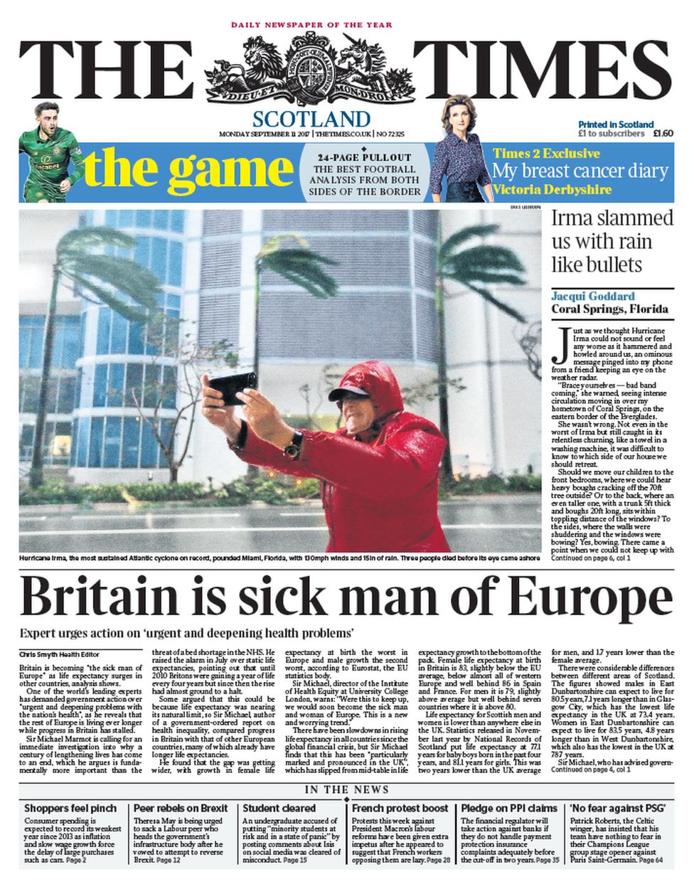 The papers: 20 years since Scottish devolution poll - BBC News