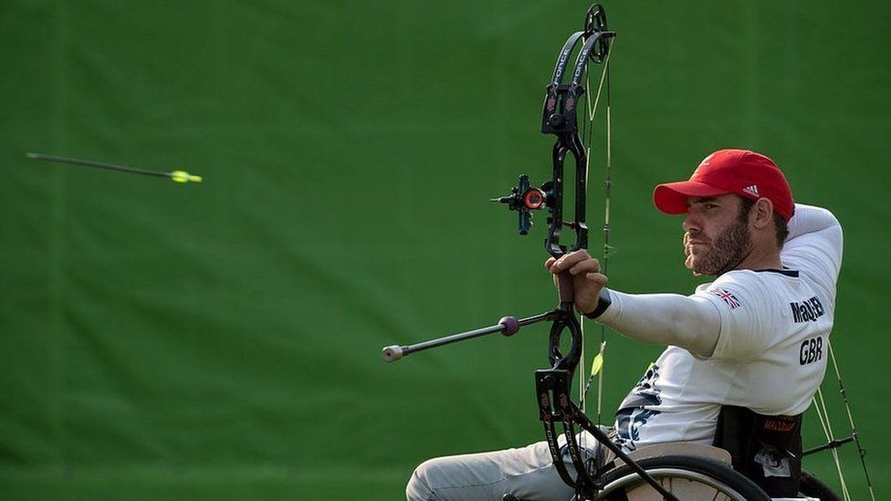 Nathan Macqueen's journey to double Para archery gold - BBC News
