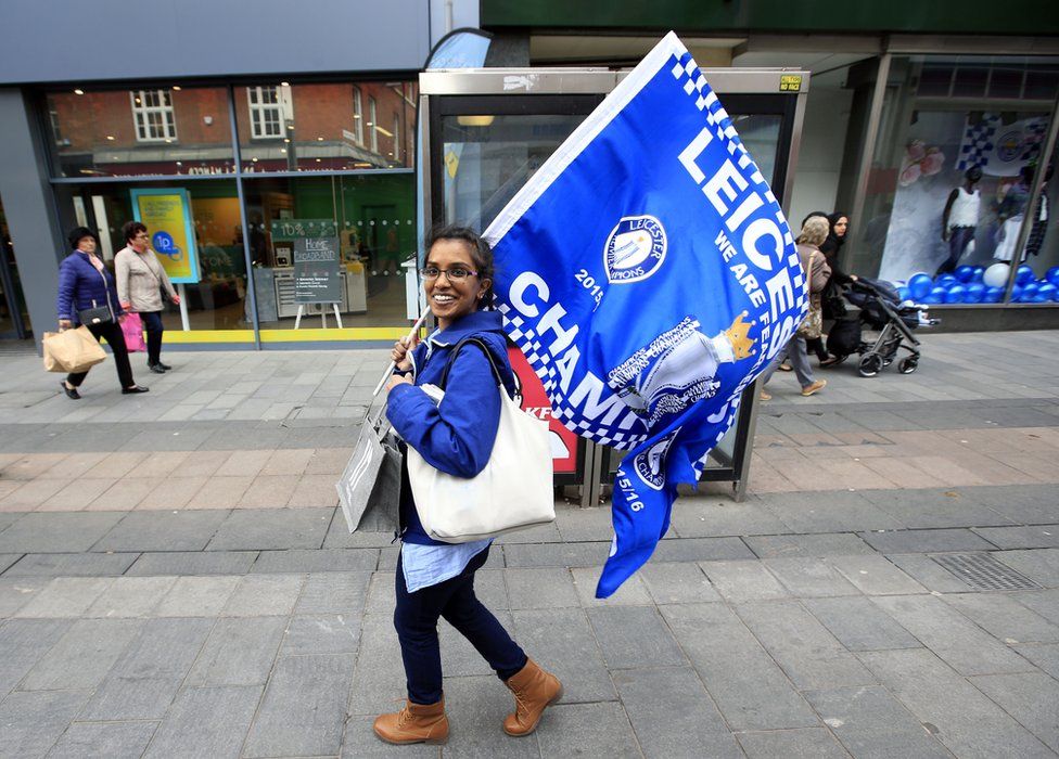 Leicester City fans celebrate Premier League triumph across the city ...