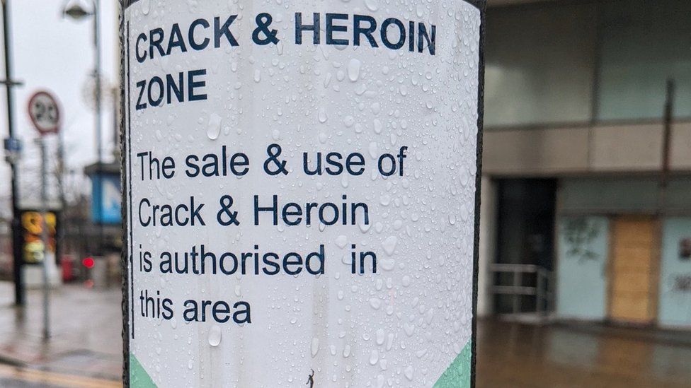 Sheffield city centre targeted by fake 'crack and heroin zone' posters ...