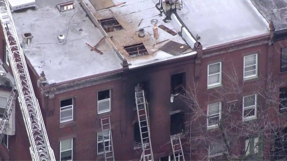New York fire: At least 19 killed in apartment block blaze - BBC News