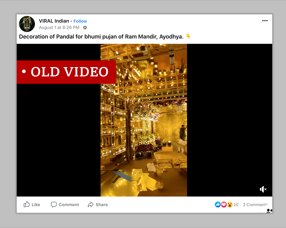 Ayodhya temple: The misleading social media posts shared in India - BBC ...