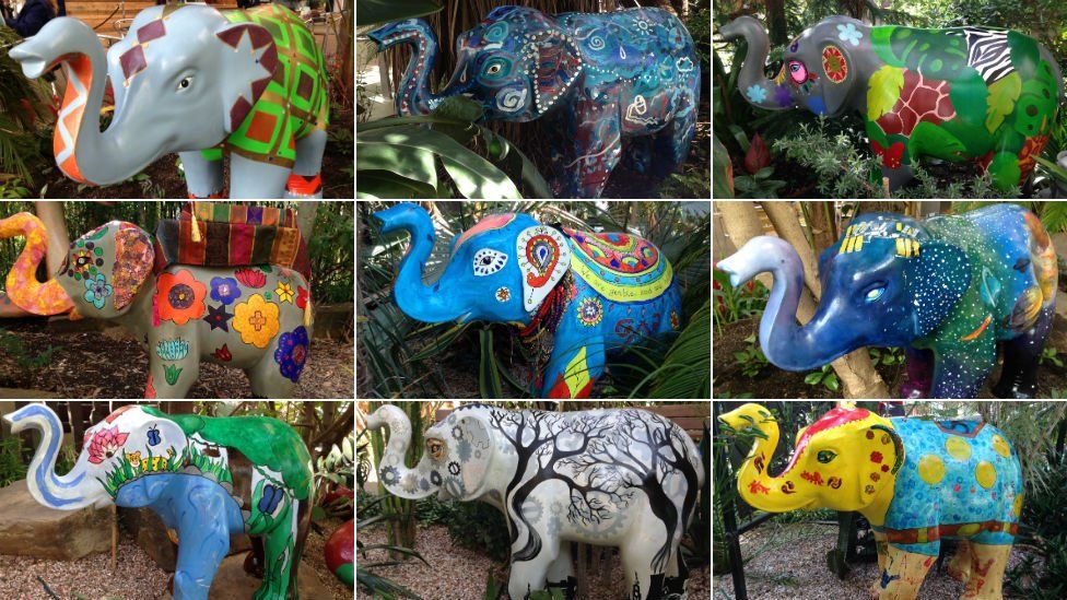 Elephant art trail unveiled in Sheffield - BBC News