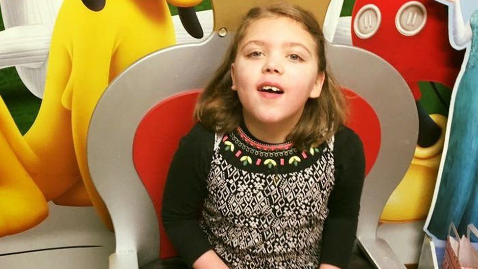 Girl, 9, diagnosed with 'one in a million' BPAN disorder - BBC News