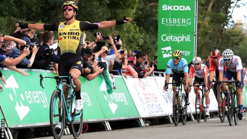 Tour of Britain: Matteo Trentin regains lead after Dylan Groenewegen ...