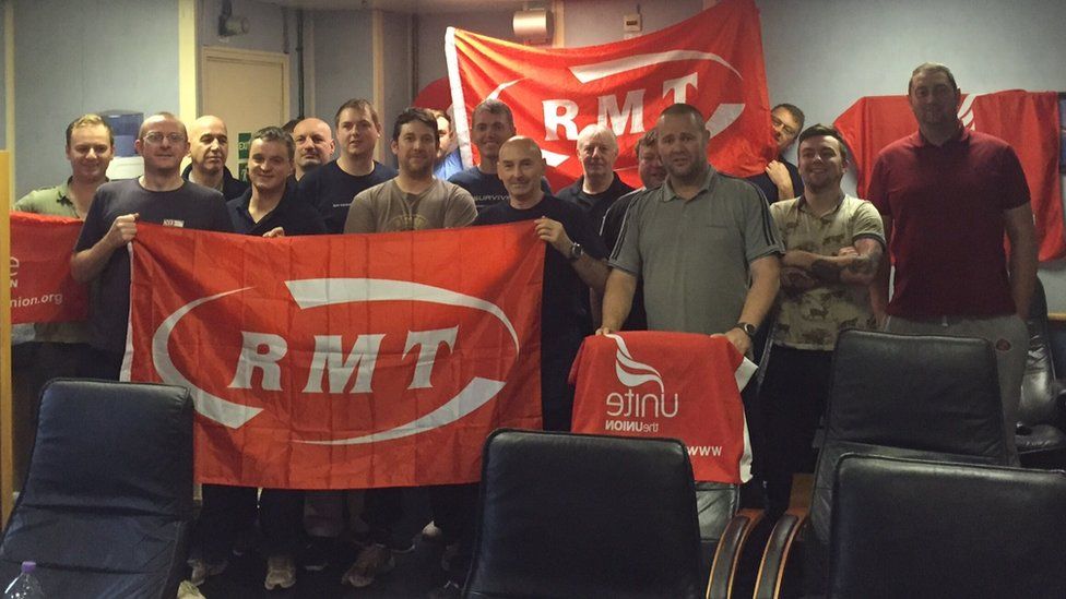 Hundreds of North Sea Shell workers go on strike - BBC News