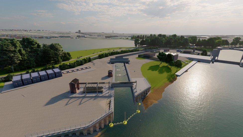 Work on country's largest fish pass in Nottinghamshire to start - BBC News