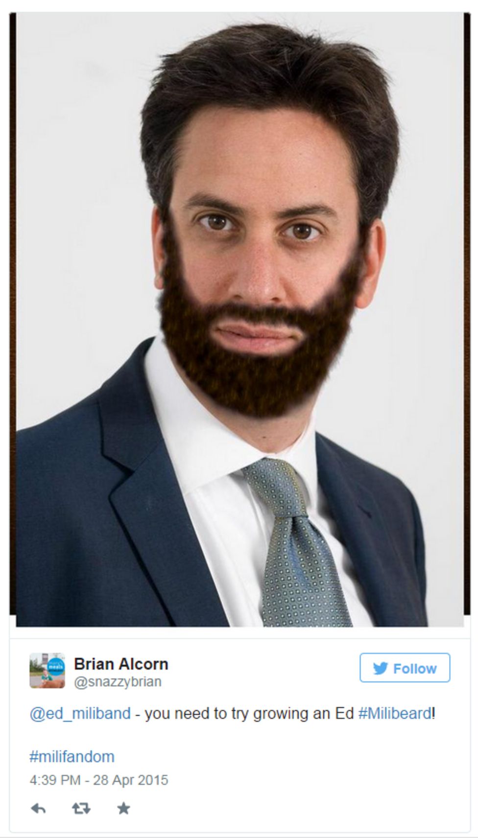 Ed Miliband's facial hair causes minor furore online - BBC News
