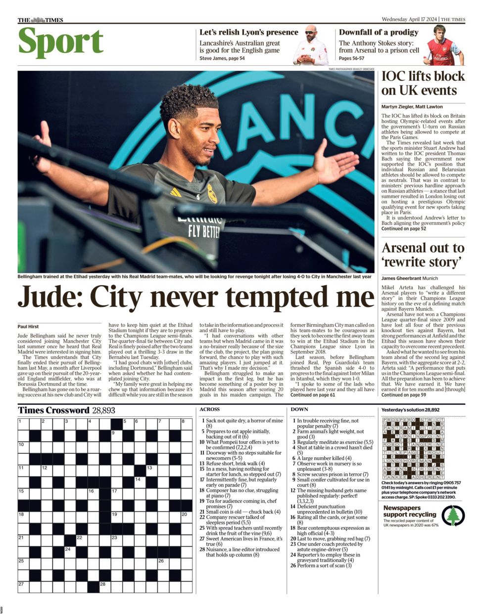 Wednesday's back pages - BBC Sport