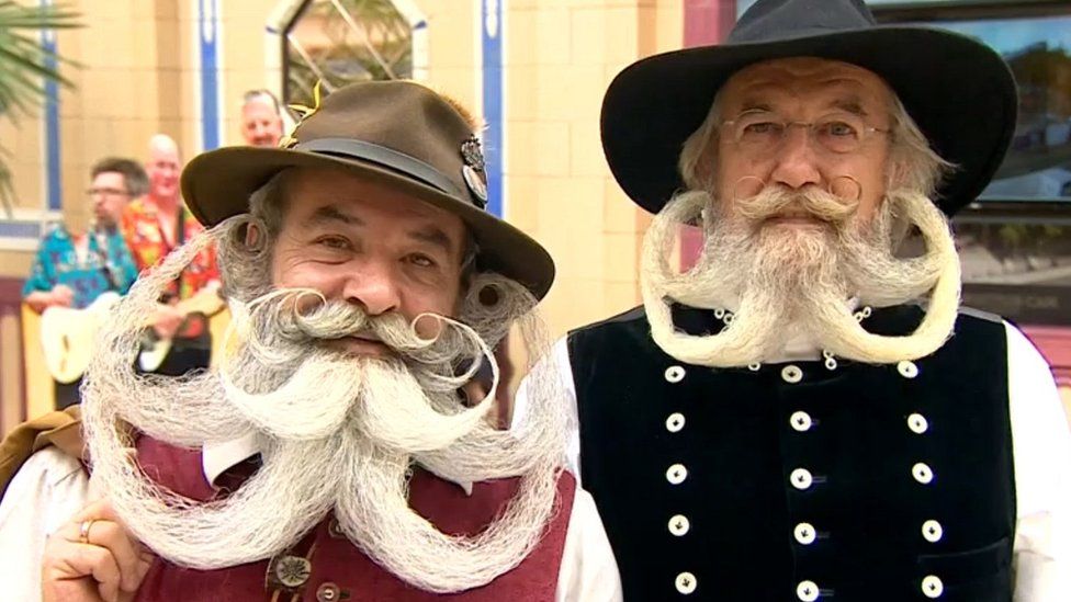 Brilliant beards aim to be a cut above at festival - BBC News