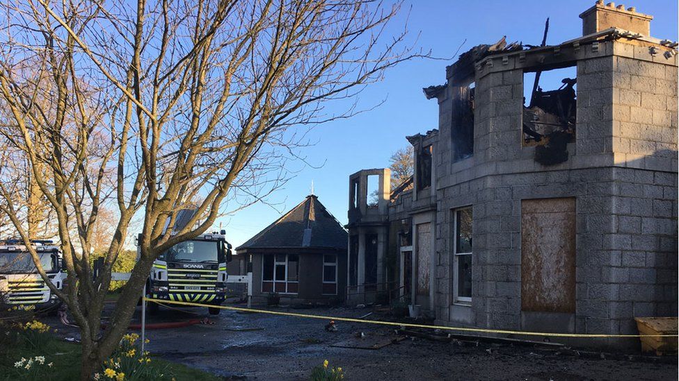 Appeal after deliberate fire at Inverurie care home - BBC News