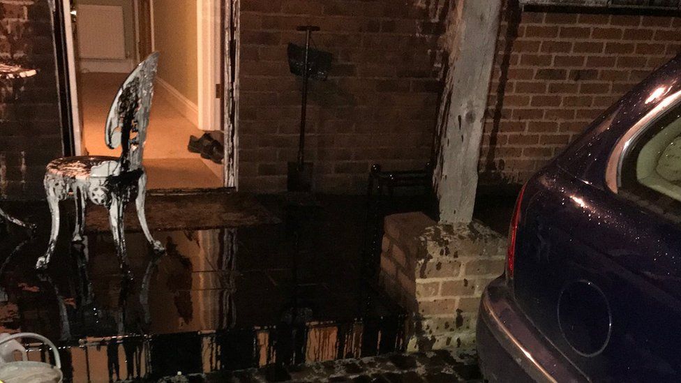 Oil splattered over East Harling home leaves couple 'traumatised' - BBC ...