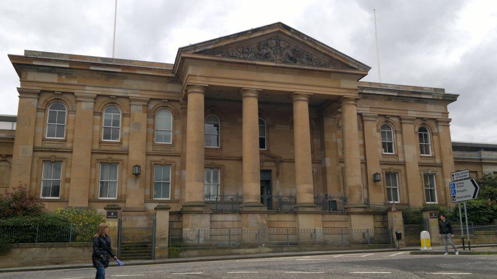 Man jailed for breaking father's jaw at Forfar factory - BBC News