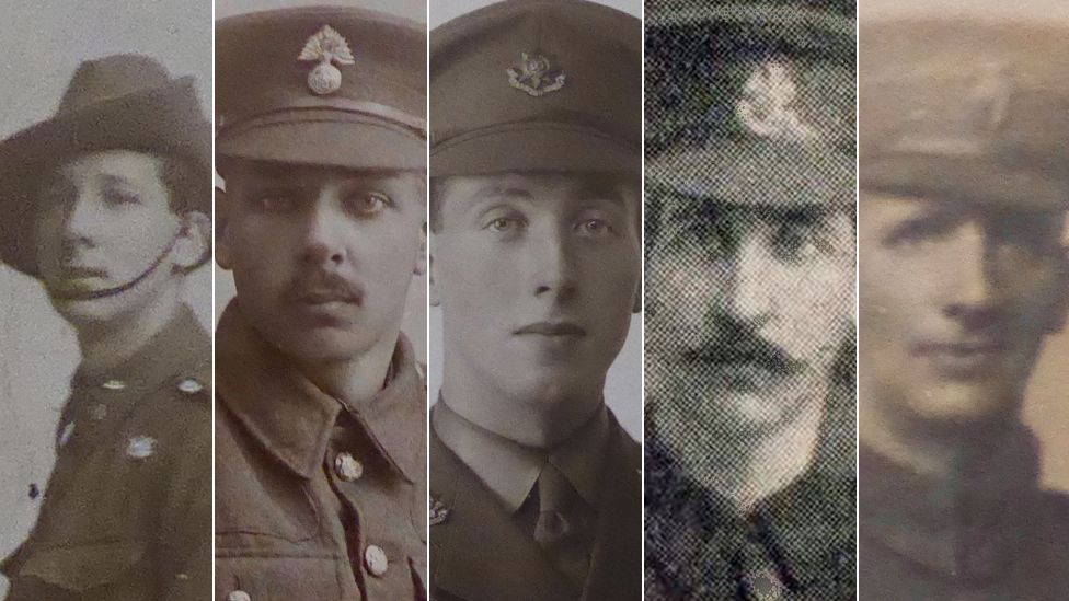 World War One: The symbolic reunion of five brothers killed in action ...