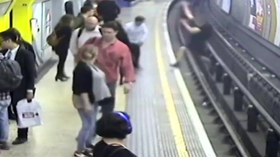 England Fan Jailed For Pushing Man In Front Of Tube Bbc News