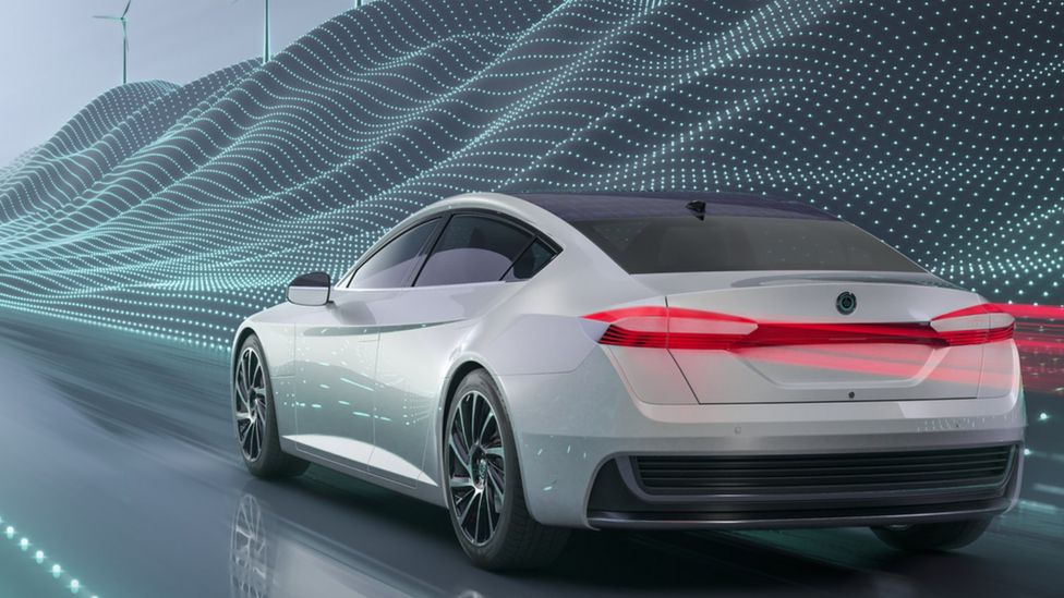 Road in Darlington resurfaced around parked car - BBC Newsround