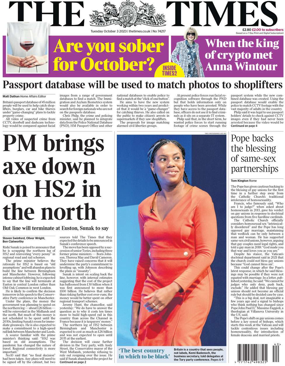 'Tory rebellion' as Sunak 'brings axe down on HS2' - BBC News