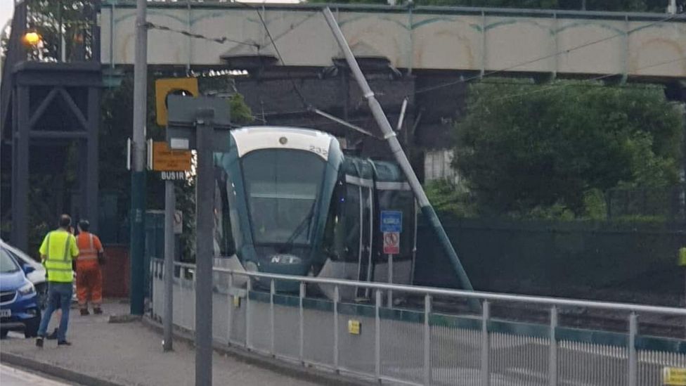 Anger at continuing travel disruption in Nottingham after tram crash ...