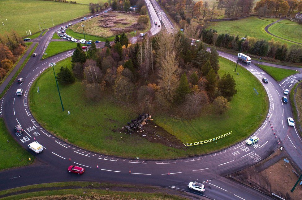 Two men seriously injured after Army truck overturns near Dunblane ...