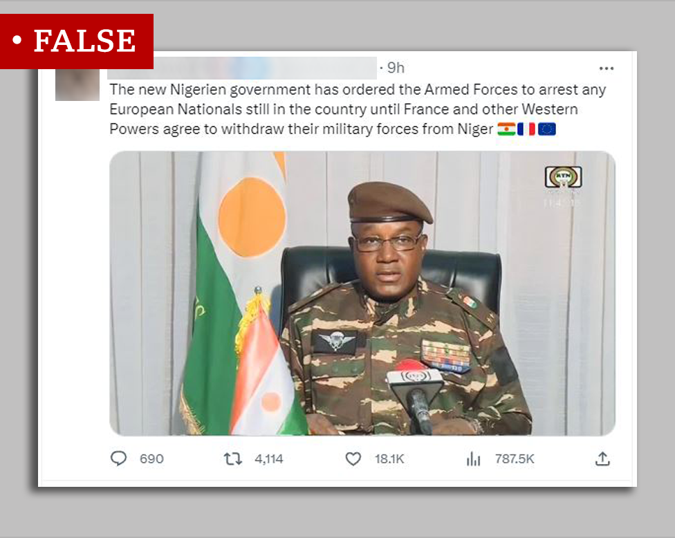 Niger coup: Fact-checking misinformation spreading online - BBC News