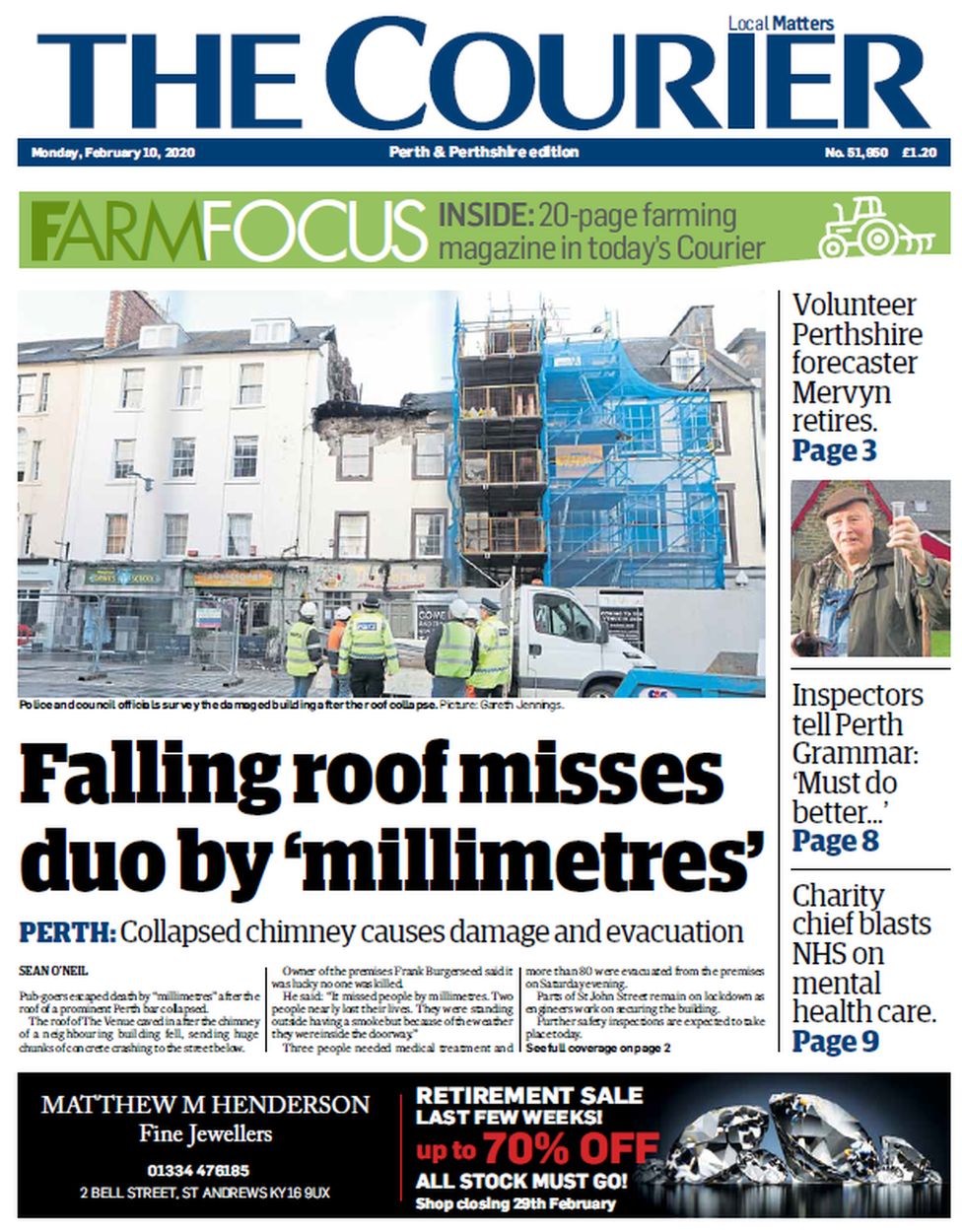 Scotland's Papers: Storm of the century leaves Scotland reeling - BBC News