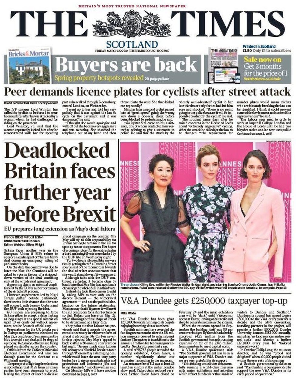 Scotland's papers: Brexit deal gets 'one last chance' - BBC News