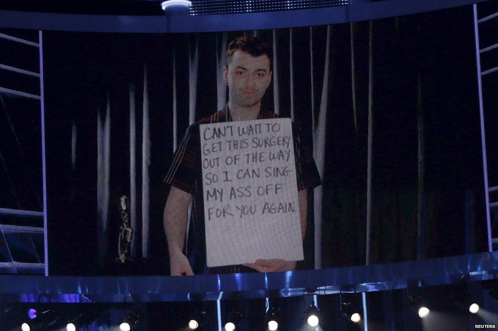 Sam Smith posts Instagram message saying his throat is 'bloody ...