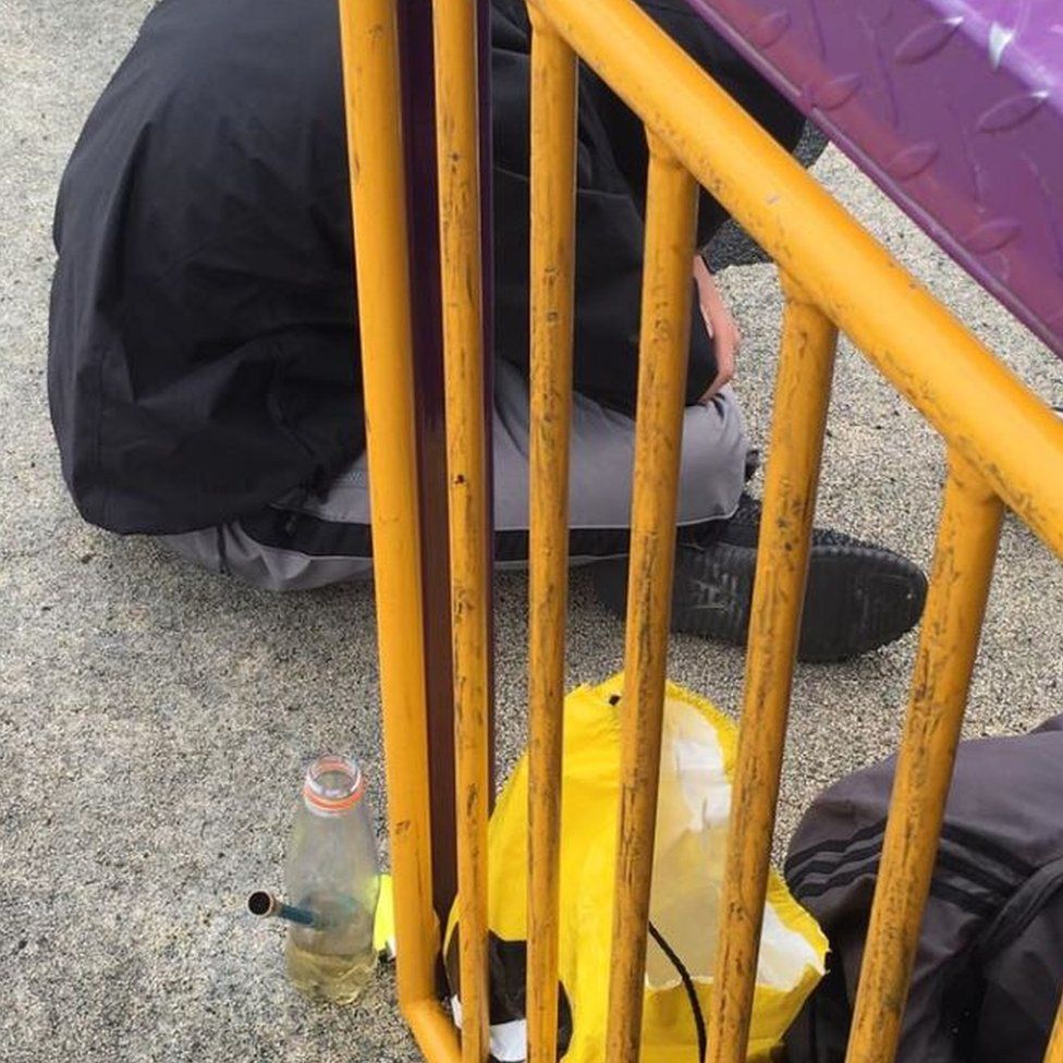 Salford playground 'drug den' concerns raised by toddler's mother - BBC ...