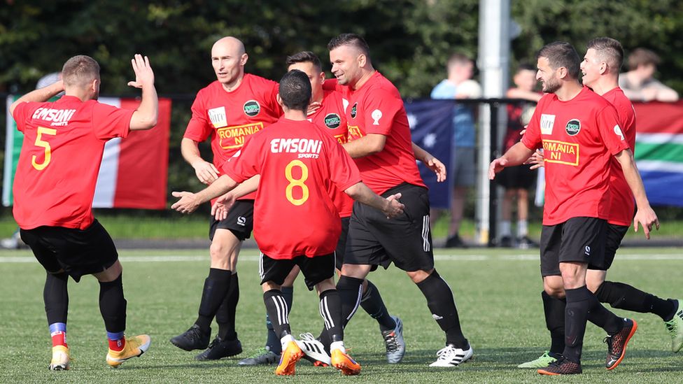 Belfast football tournament integrating ethnic communities - BBC News