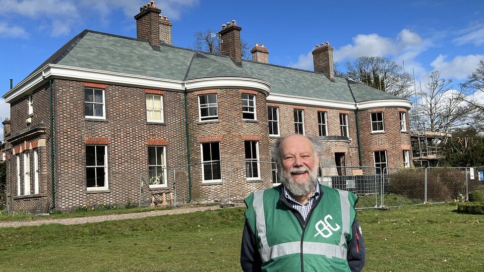 Restoration works near completion at fire-hit Betley Court - BBC News