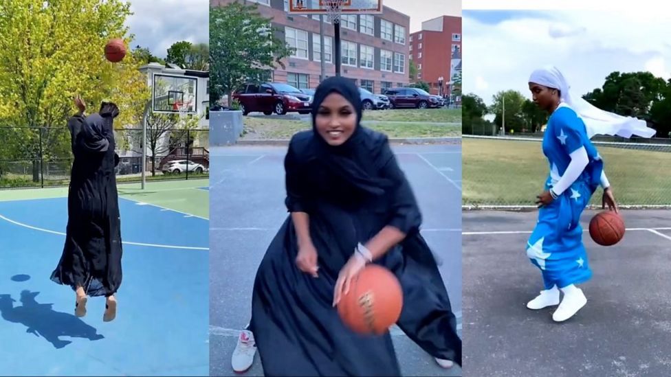 Young footballer hopes hijab campaign will inspire others - BBC News