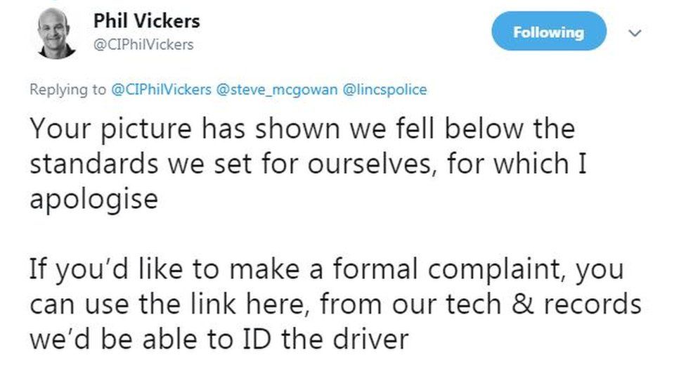 Lincolnshire Police apologise for patrol car's dirty number plate - BBC ...