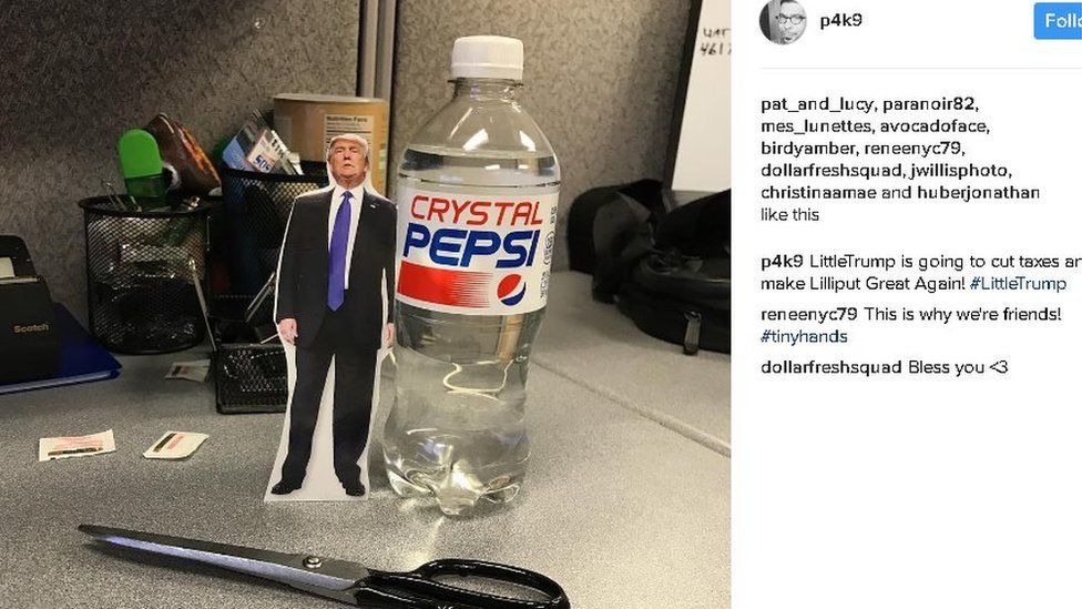 Internet memes mock Donald Trump by making him look small - literally ...