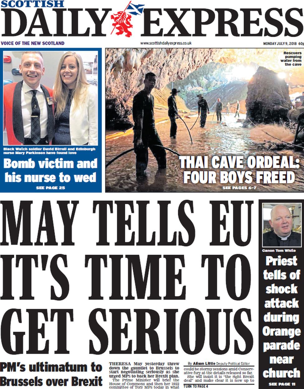 The Papers Uk Brexit Secretary Quits Bbc News