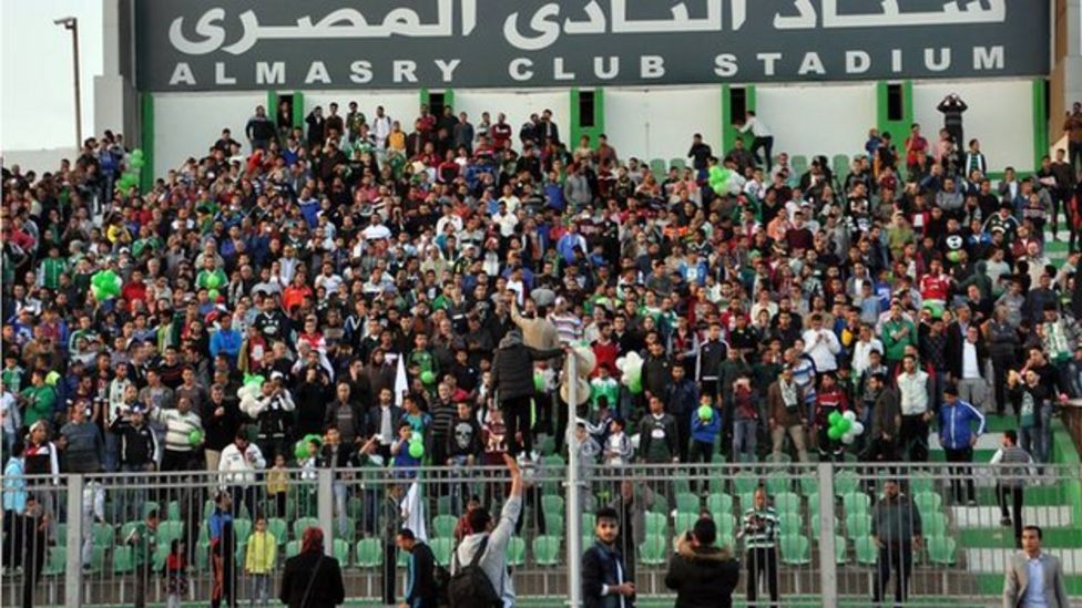 Egyptian club Al Masry train at home after five years - BBC Sport
