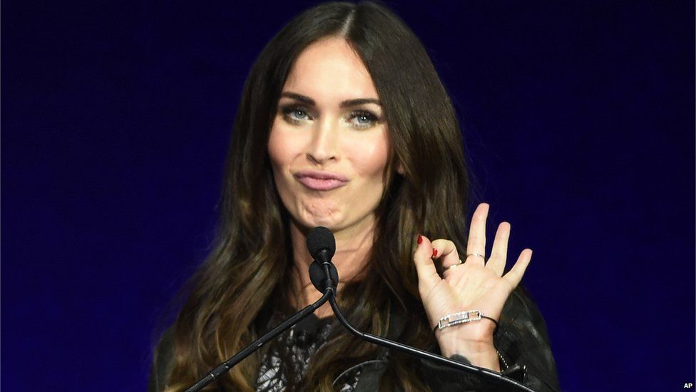 Megan Fox responds to paternity questions - BBC News