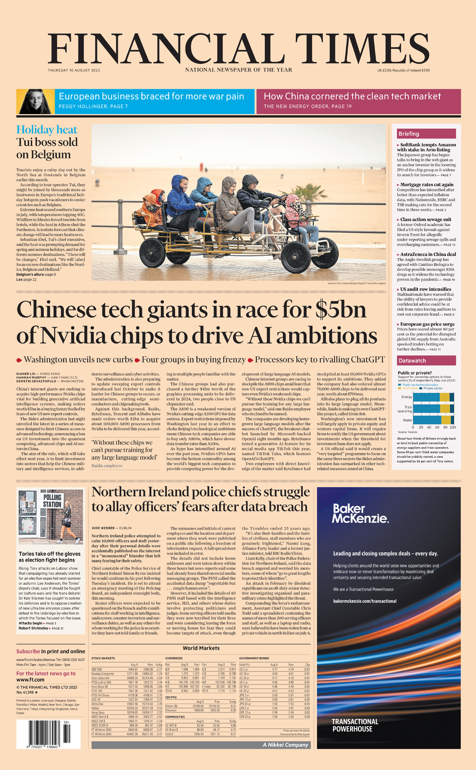 'Threat to quit ECHR' and 'mortgage price war' - BBC News