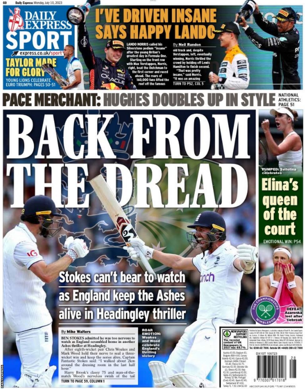 Monday's back pages - BBC Sport