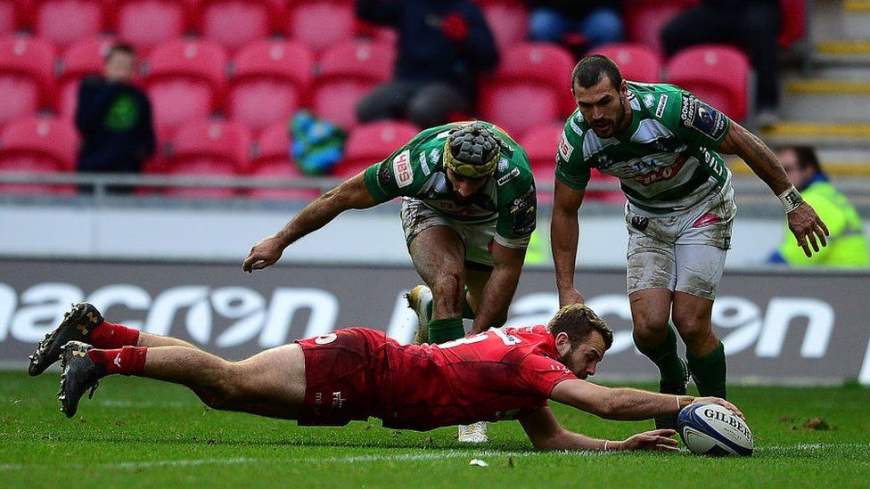 Cwpan Pencampwyr Ewrop: Scarlets 33-28 Benetton - BBC Cymru Fyw