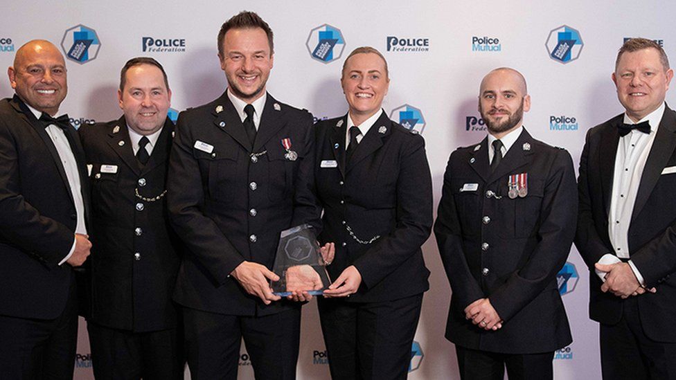 West Midlands Police officers honoured for saving man's life - BBC News